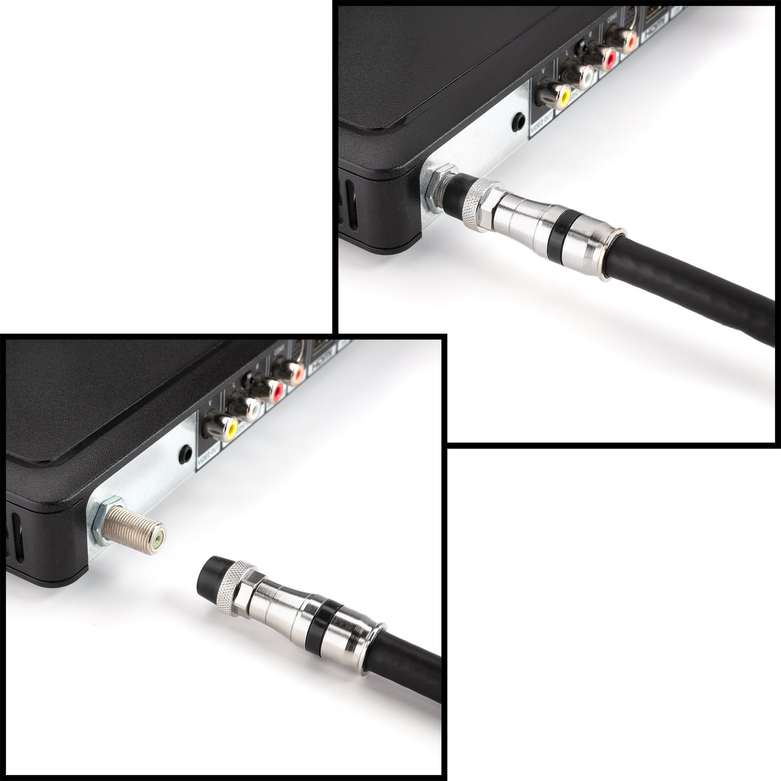 Coaxial Cable Compression Fitting Connector - for RG11 Coax Cable - wi ...